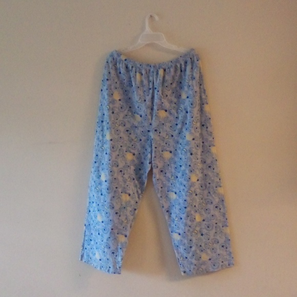 Intimates & Sleepwear | Moon Star Size Xl Light Blue Pajama Pants ...